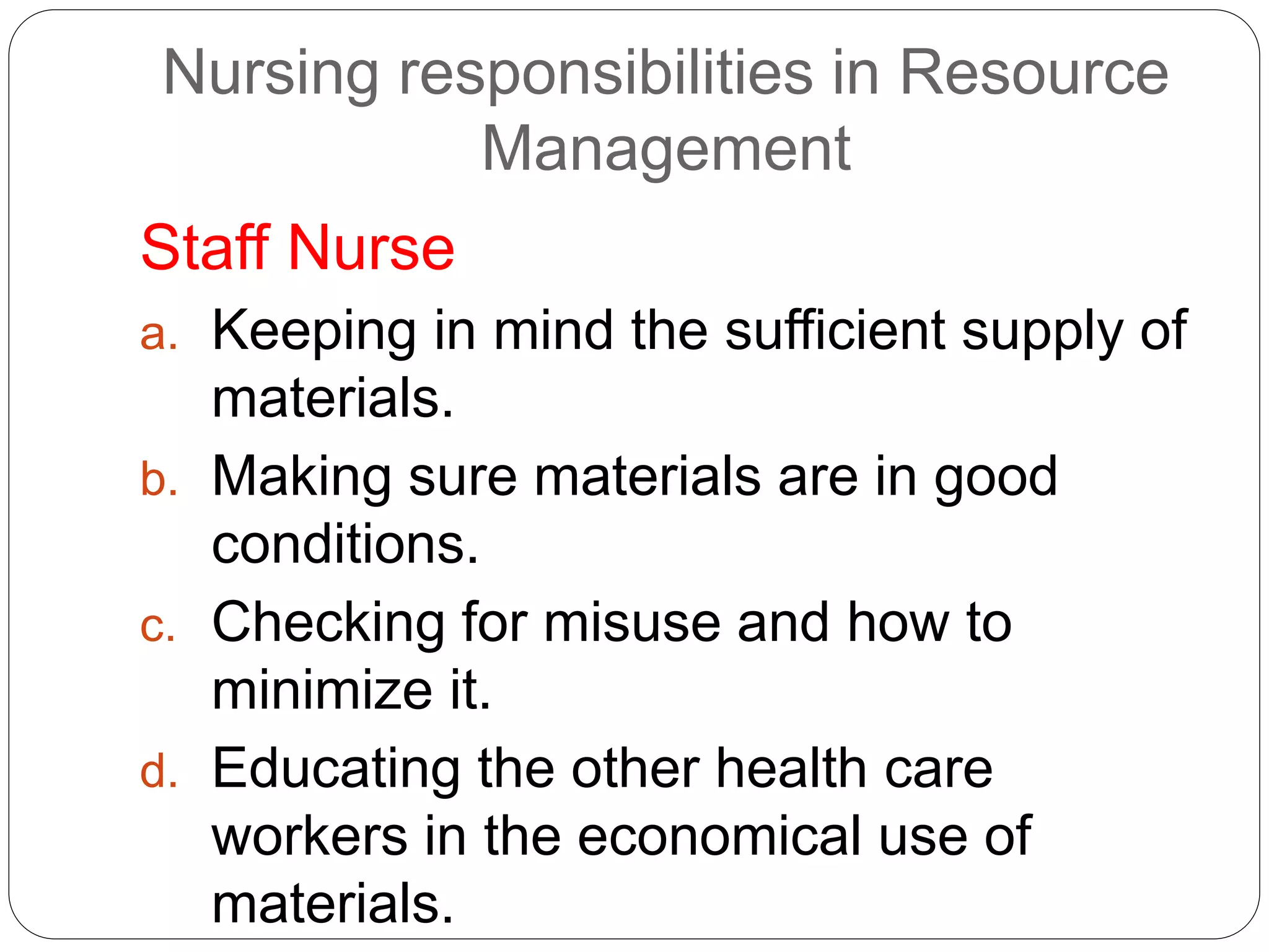 Management of resources and environment | PPTX
