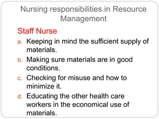 Management of resources and environment | PPTX