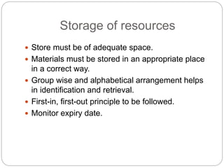 Management of resources and environment | PPTX