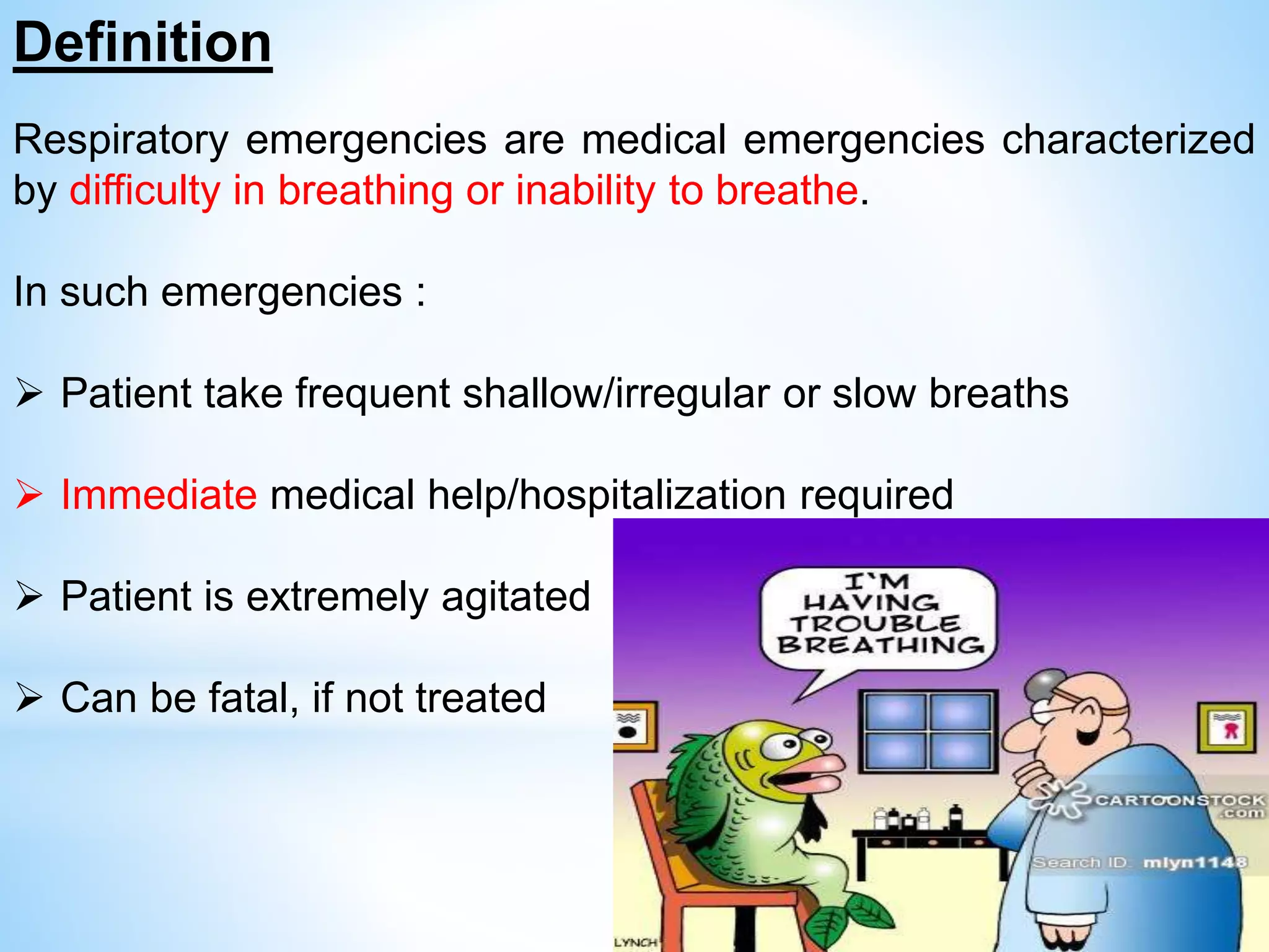 Management of respiratory emergencies | PPTX