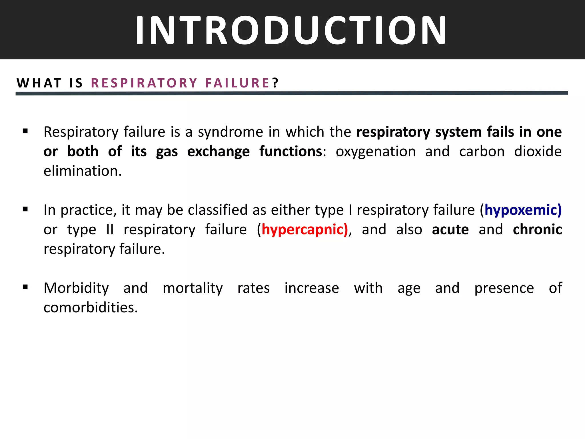 Management of Respiratory Failure | PPTX