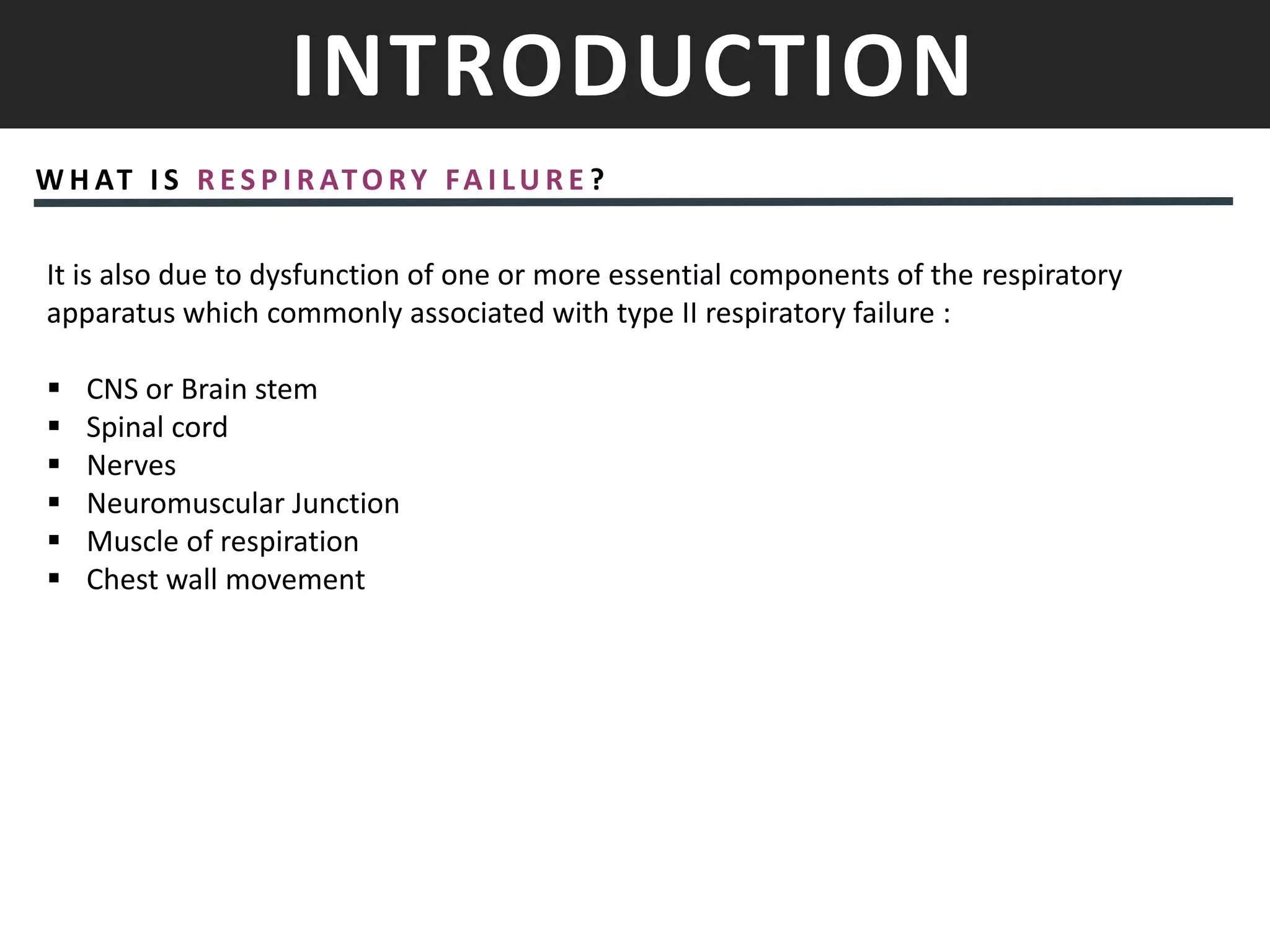 Management of Respiratory Failure | PPTX