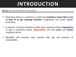 Management of Respiratory Failure | PPTX