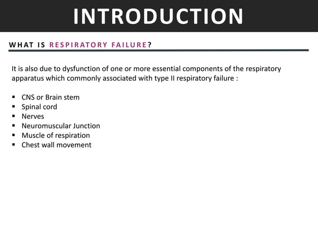 Management of Respiratory Failure | PPTX | Lung and Respiratory Health ...