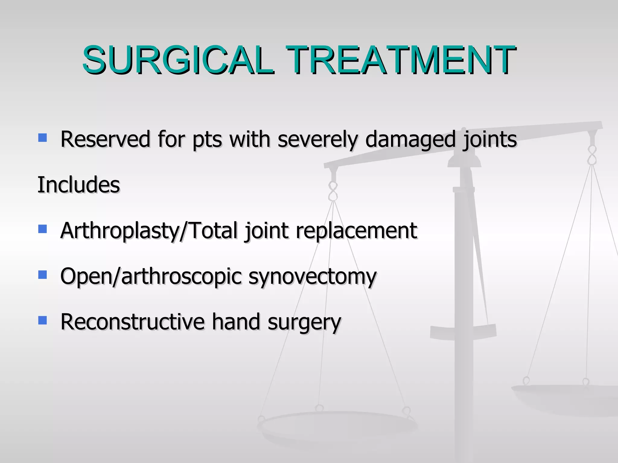 Management of rheumatoid arthritis .by Dr.Harmanjit Singh,GMC, Patiala ...