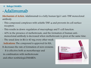 Management of Rheumatoid Arthritis | PPTX