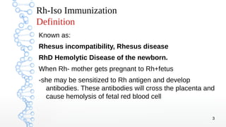 MANAGEMENT OF RH NEGATIVE pregnancy by dr mudasir | PPTX
