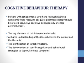 Management of schizophrenia | PPTX