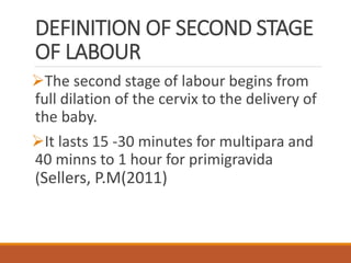 Management of second stage in labor.ppt.ppt