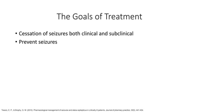 Management of Seizures in Critically Ill Patients | PPT