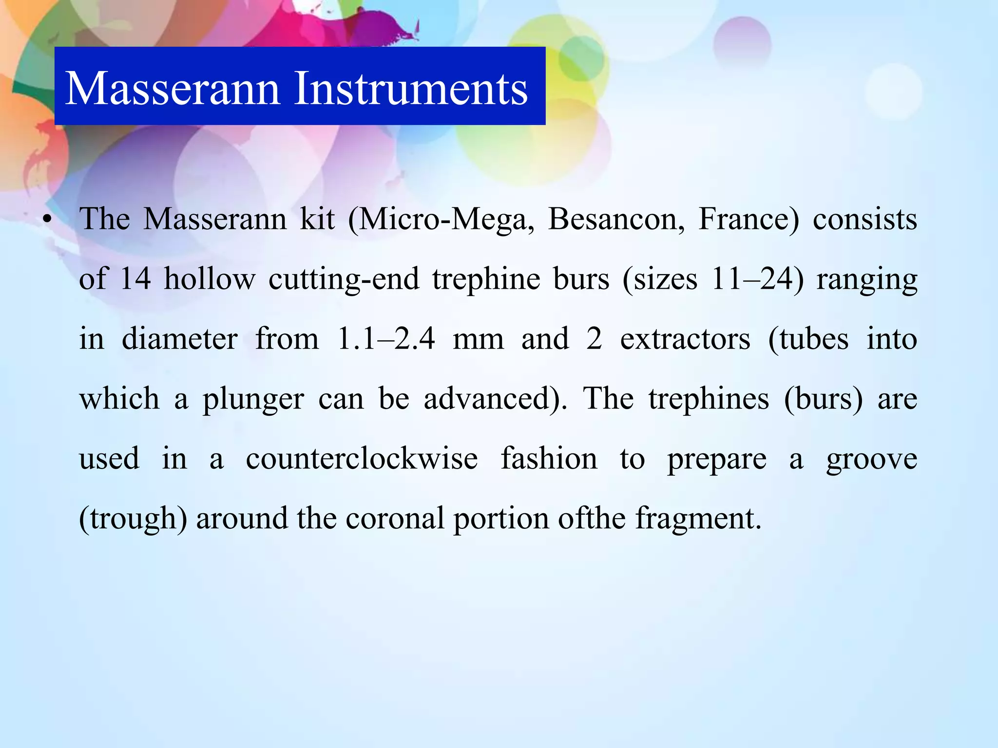Management of seperated instruments- Dr.Jagadeesh kodityala | PPTX