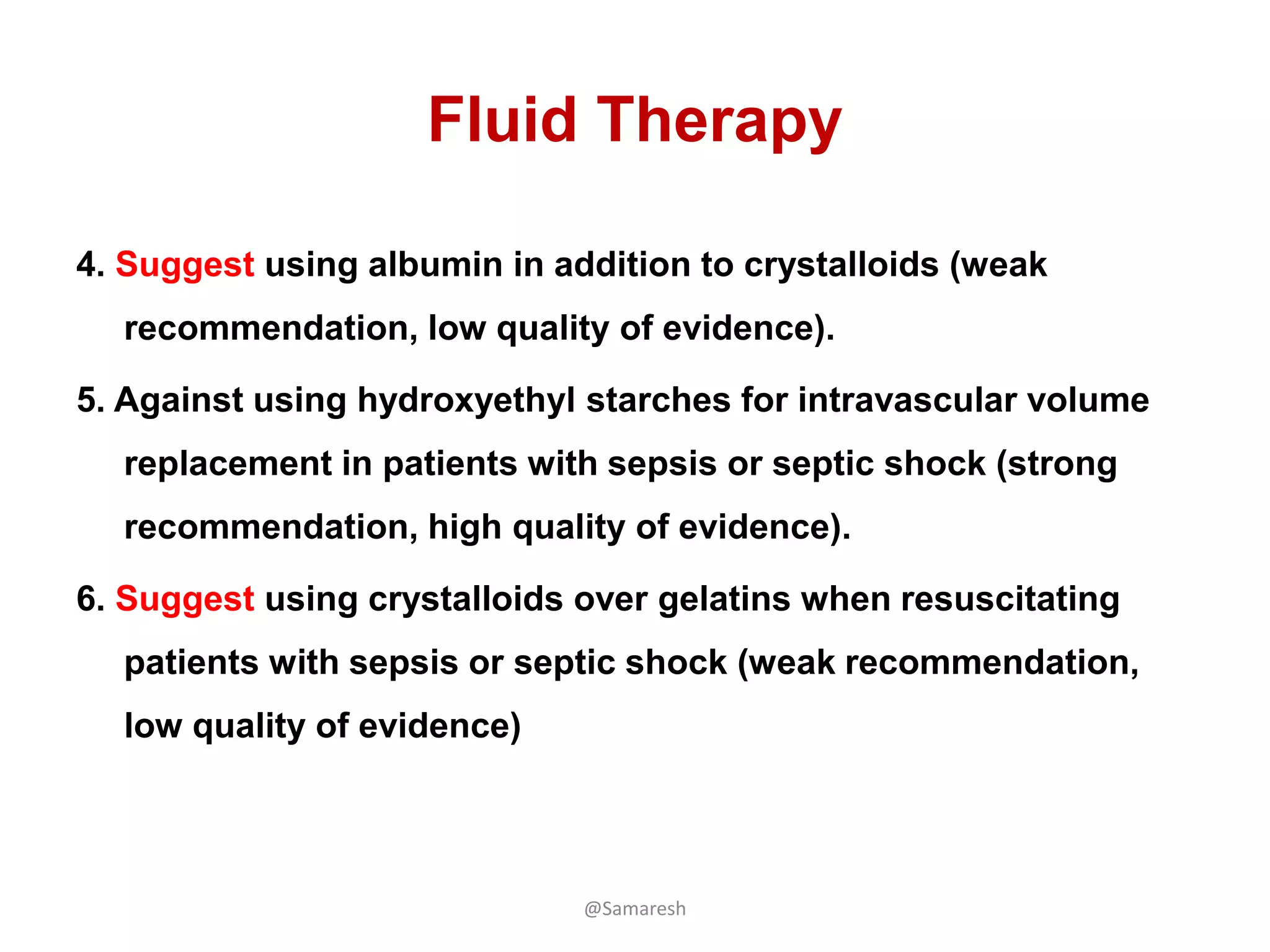 Management of sepsis and septic shock | PPTX