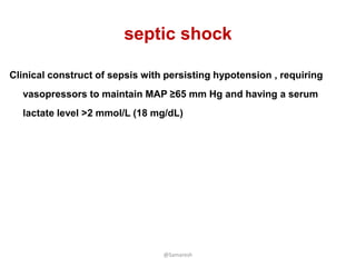 Management of sepsis and septic shock | PPTX