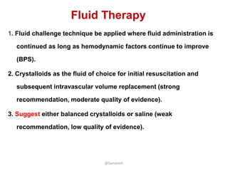Management of sepsis and septic shock | PPTX