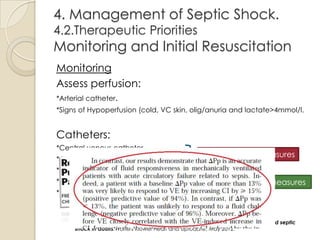 Management of septic shock | PPT