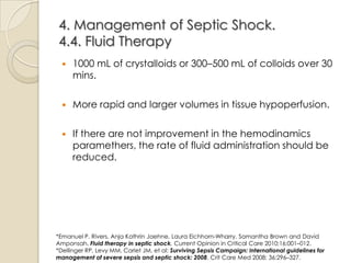 Management of septic shock | PPT