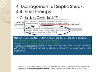 Management of septic shock | PPT