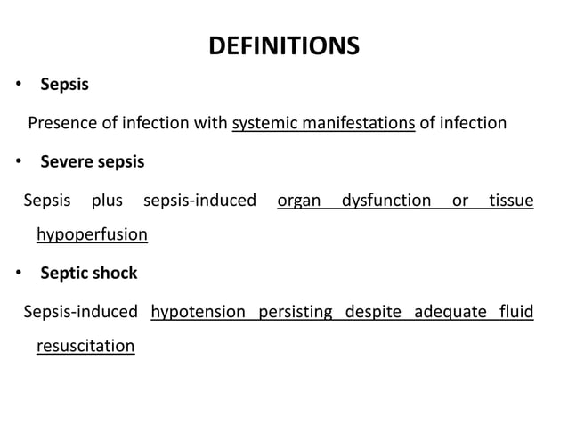 Management of septic shock | PPT