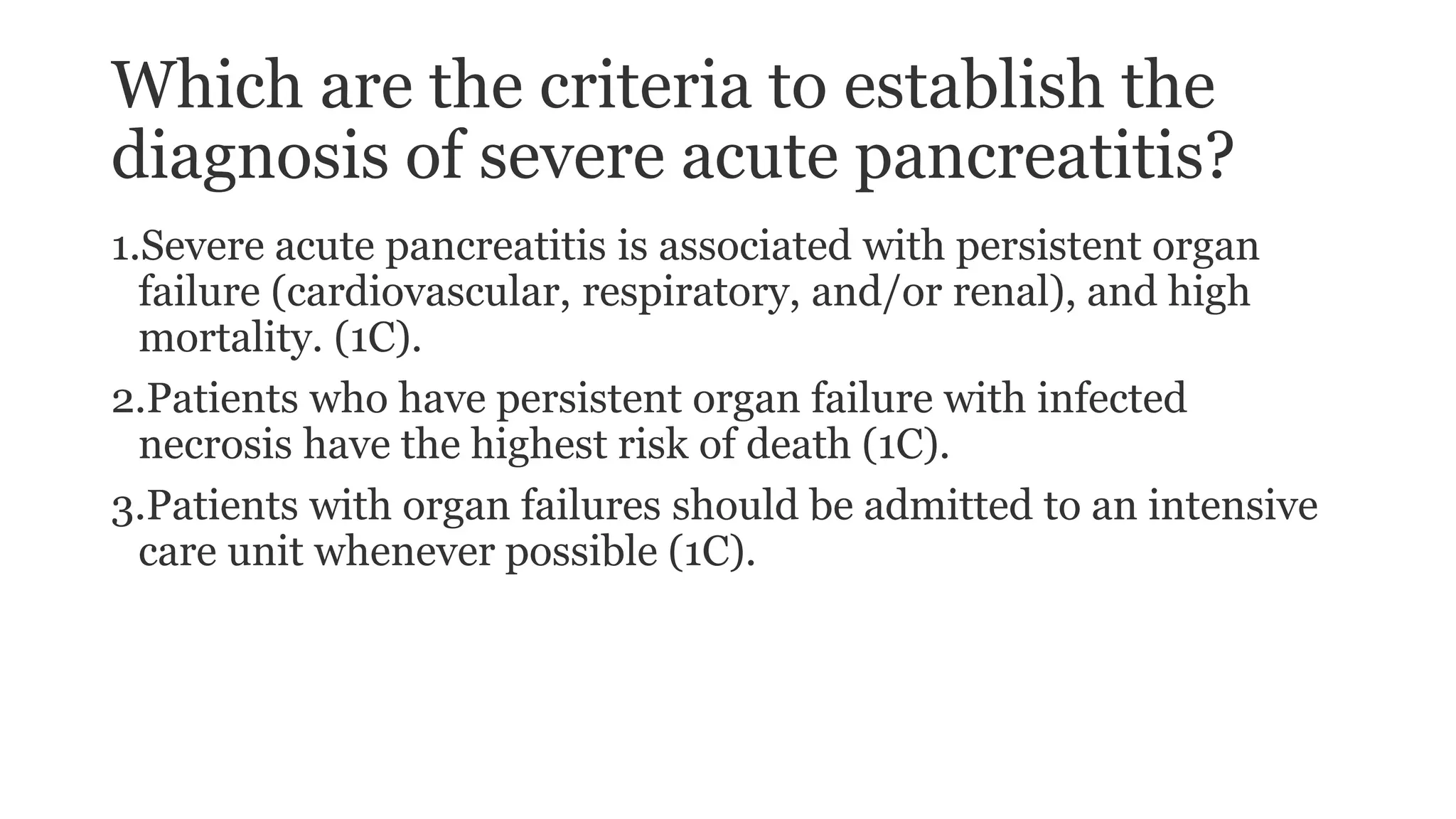 Management of severe acute pancreatitis | PPTX