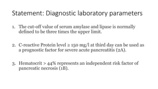 Management of severe acute pancreatitis | PPTX