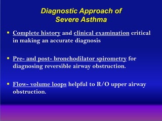 Management of severe asthma an update 2014 | PPTX