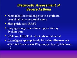 Management of severe asthma an update 2014 | PPTX