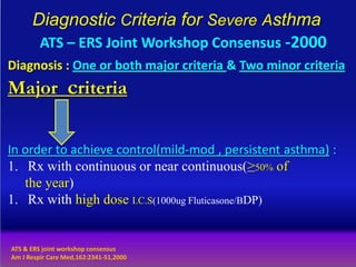 Management of severe asthma an update 2014 | PPTX | Lung and ...