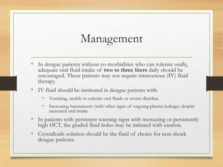Management of Severe Dengue.pptx