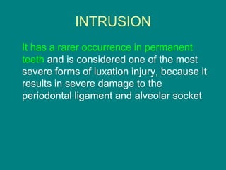 Management of severely intruded central incisor 1 | PPT