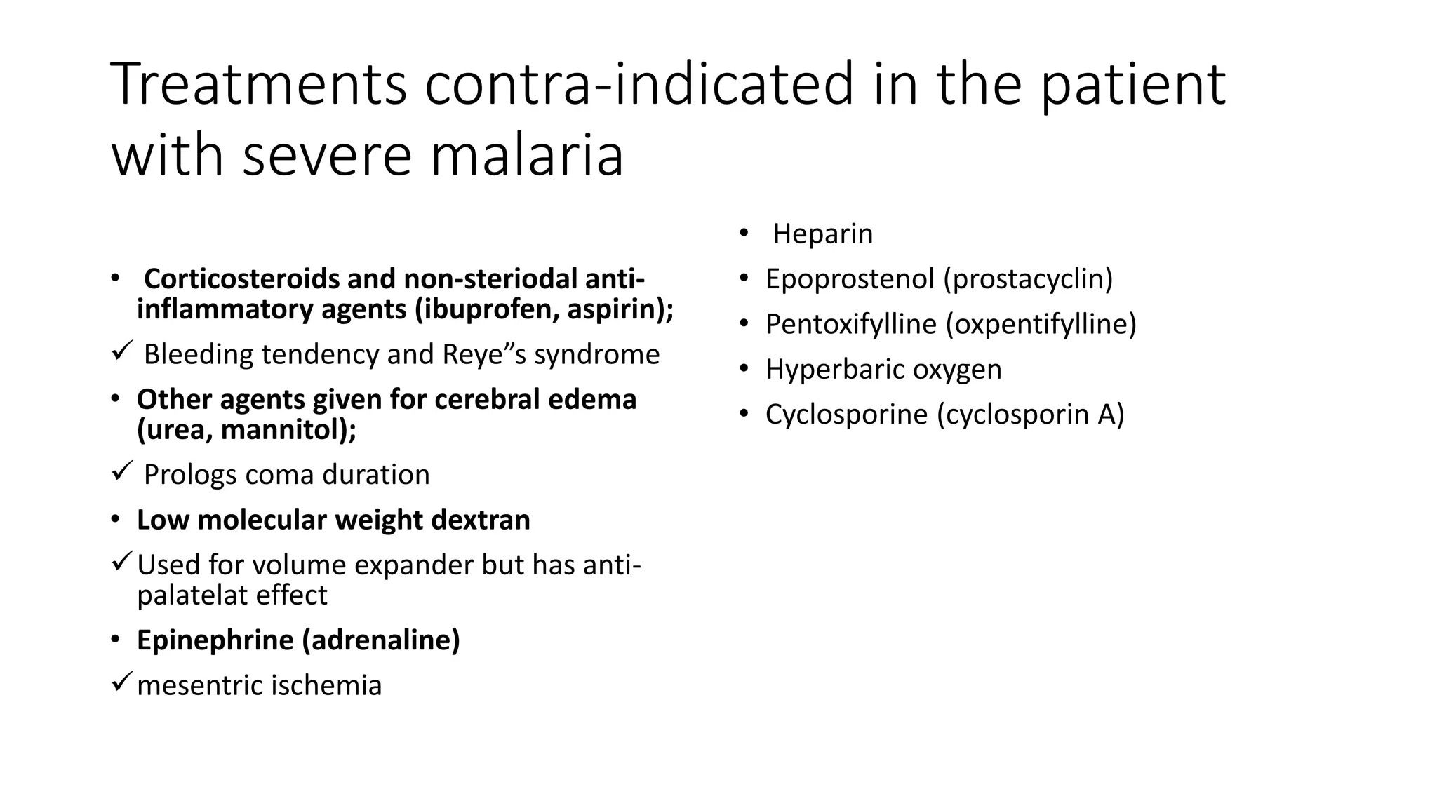 Management of severe malaria | PPTX