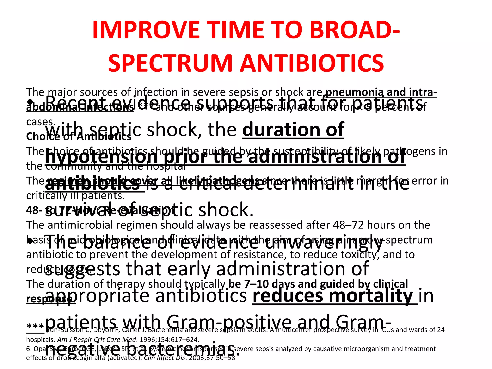 CME: Management of Severe Sepsis & Septic Shock | PPT