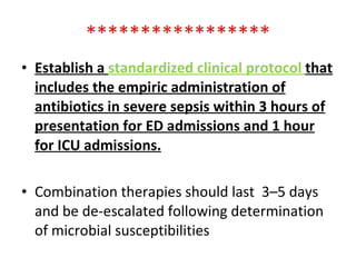 CME: Management of Severe Sepsis & Septic Shock | PPT