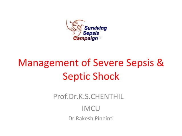 Cme Management Of Severe Sepsis And Septic Shock Ppt