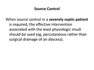 Management of severe sepsis & septic shock f | PPTX