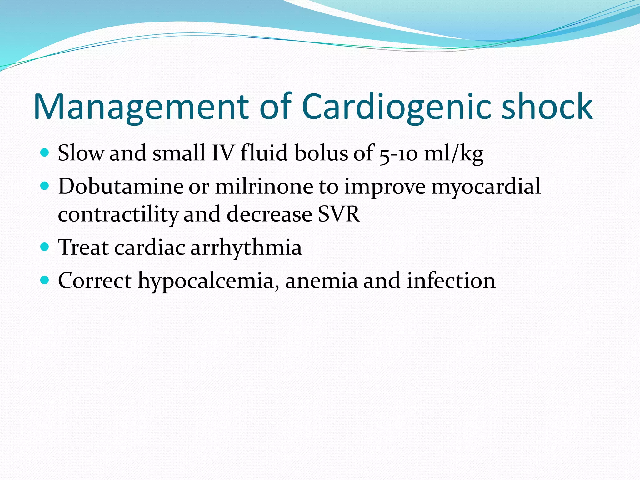 Management of shock | PPTX