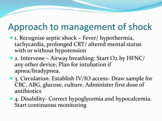 Management of shock | PPTX | Blood Disorders | Diseases and Conditions