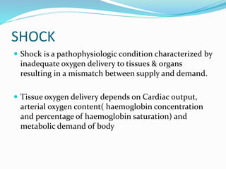 Management of shock | PPTX