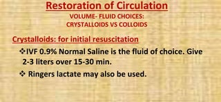 Management of shock | PPTX