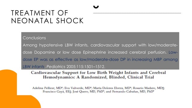 Neonatal Shock Management: A Comprehensive Appraoch | PPT