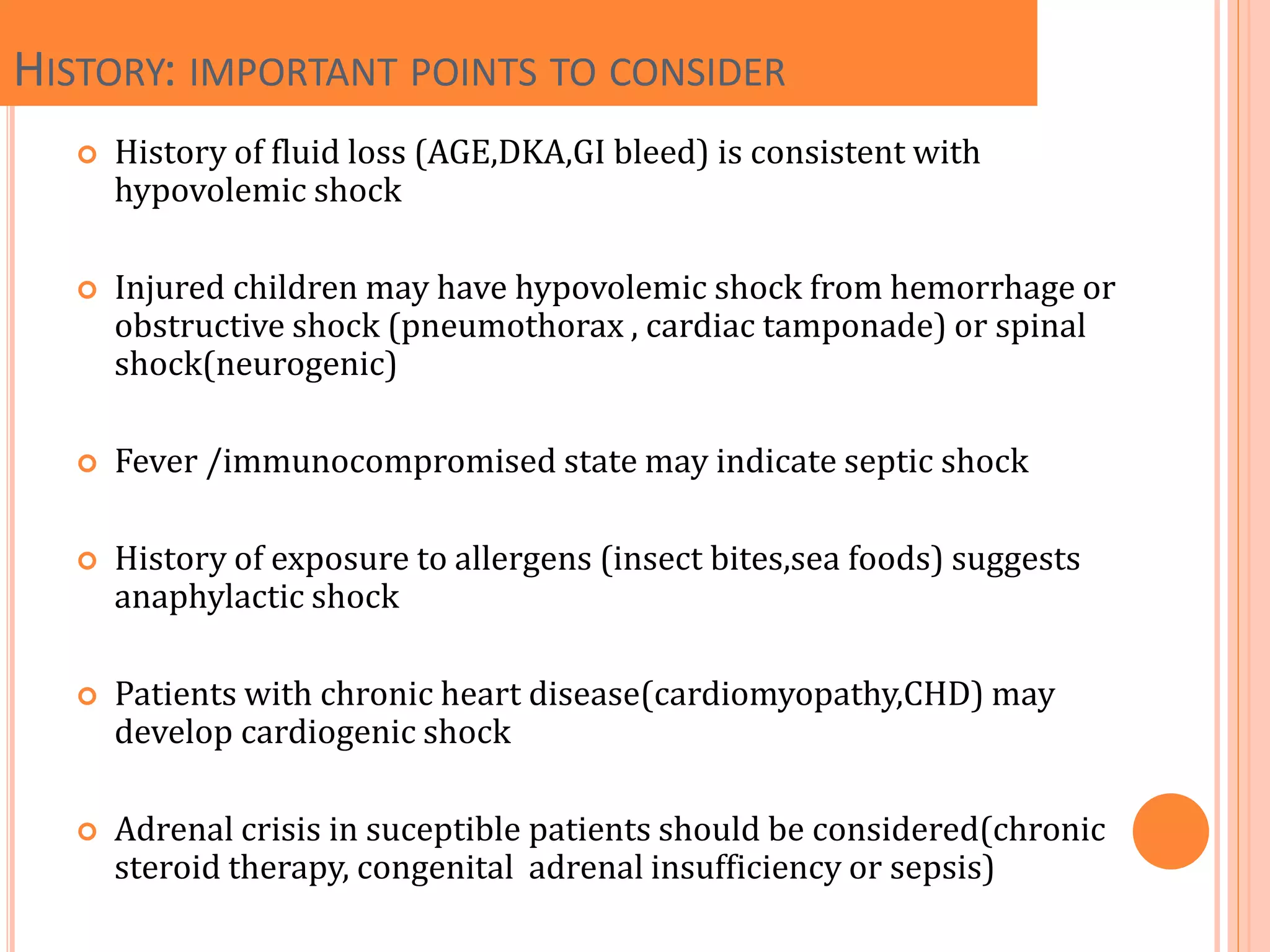 Management of shock in children | PPTX