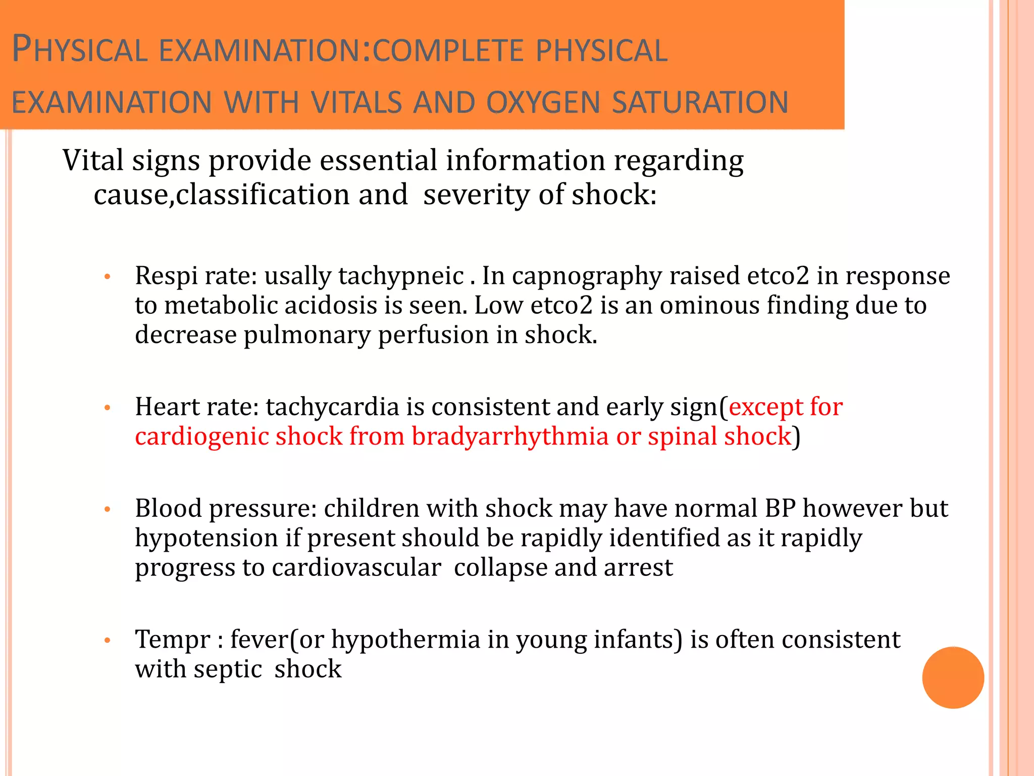 Management of shock in children | PPTX