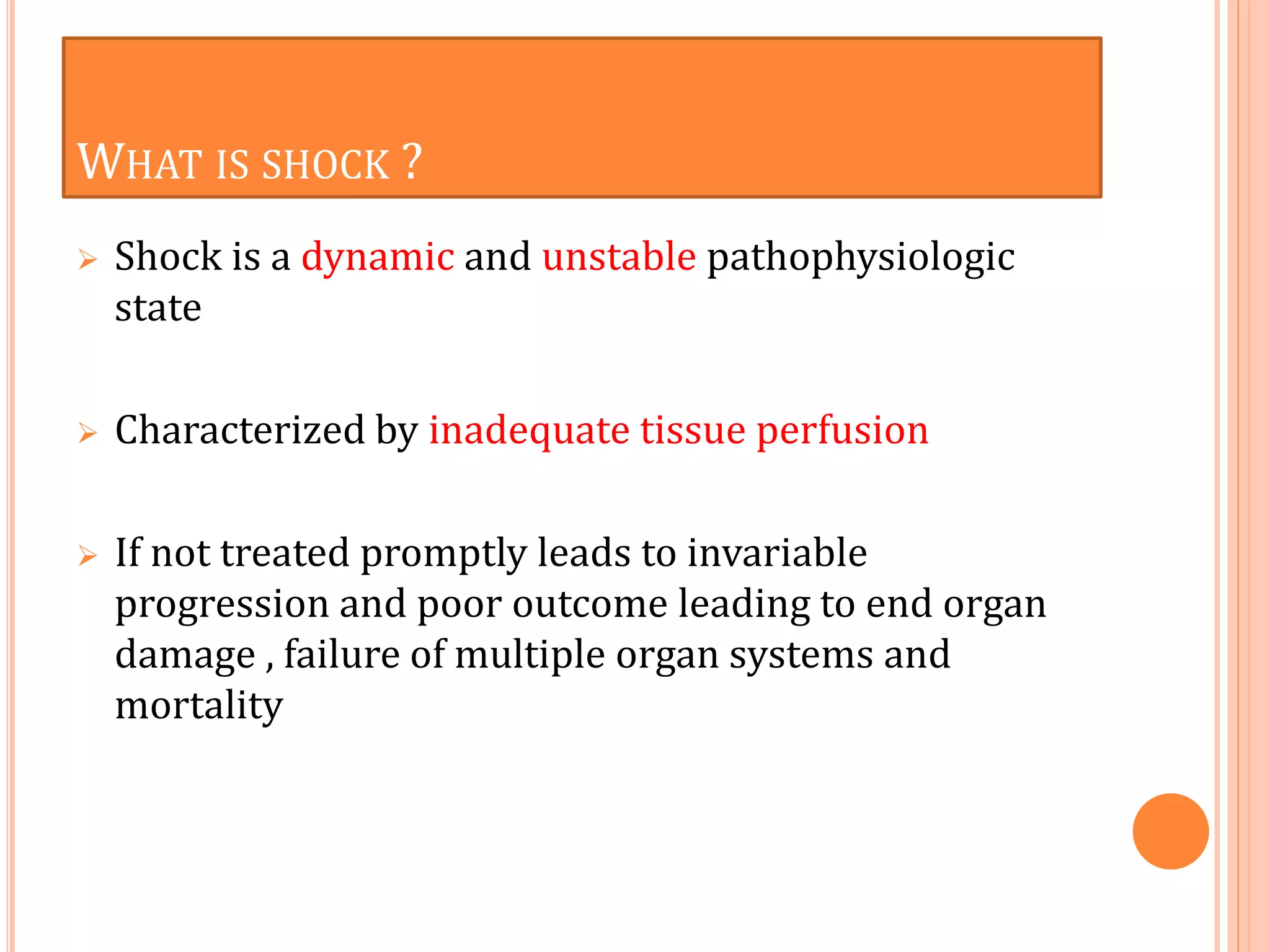 Management of shock in children | PPTX
