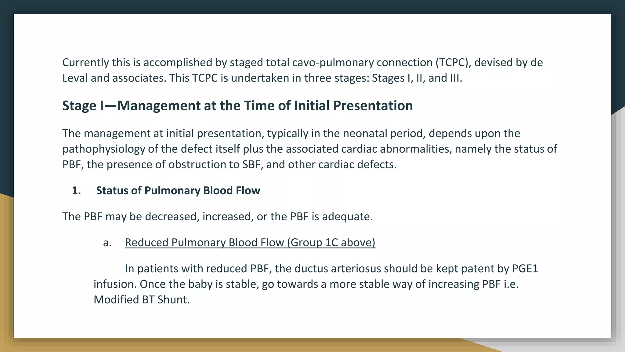 Management of Single Ventricle and evolution of Fontan surgery.pptx