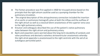 Management of Single Ventricle and evolution of Fontan surgery.pptx