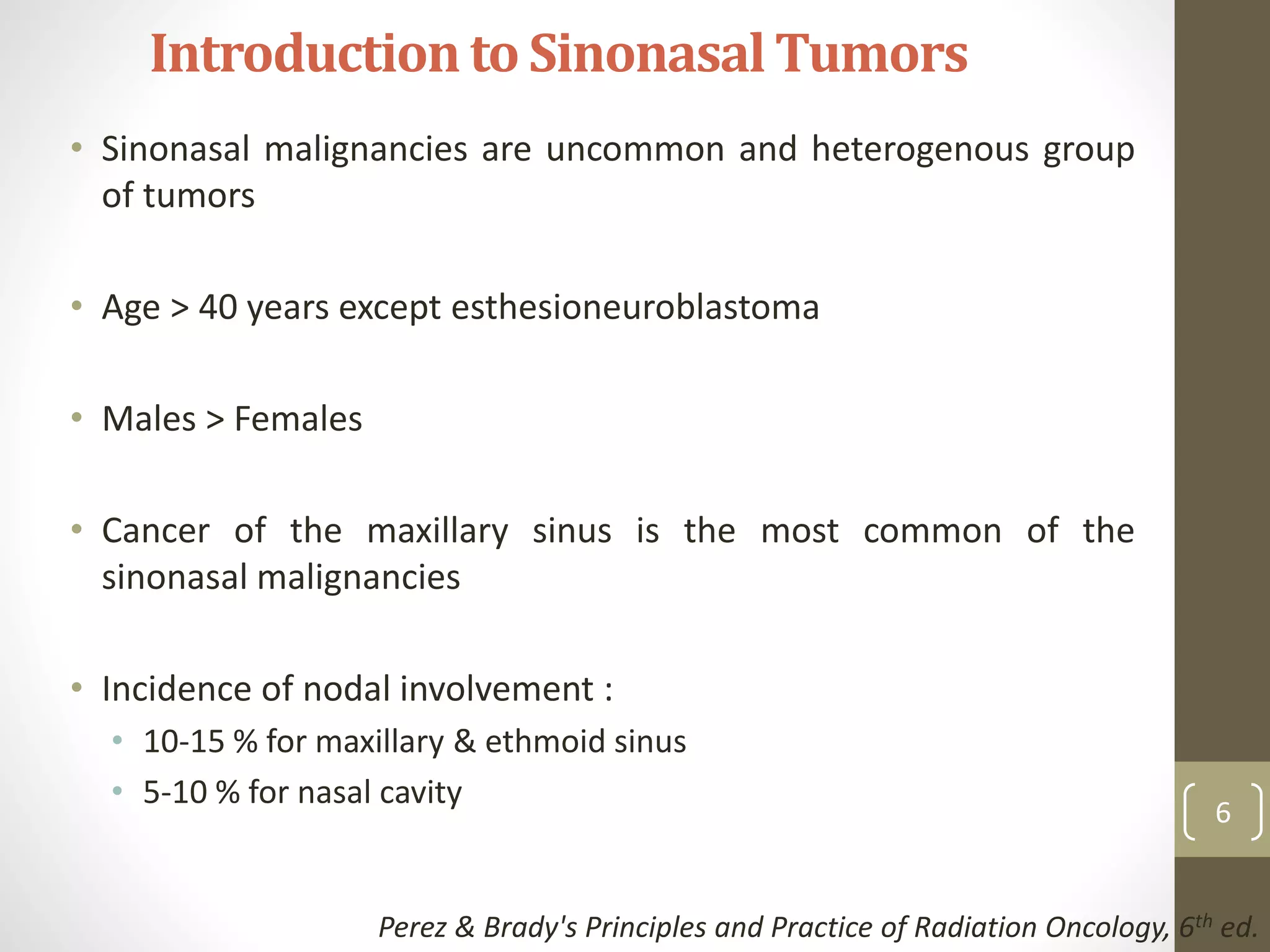 Management of sinonasal tract tumors 27082018 | PPTX | Ear, Nose and Throat Conditions ...
