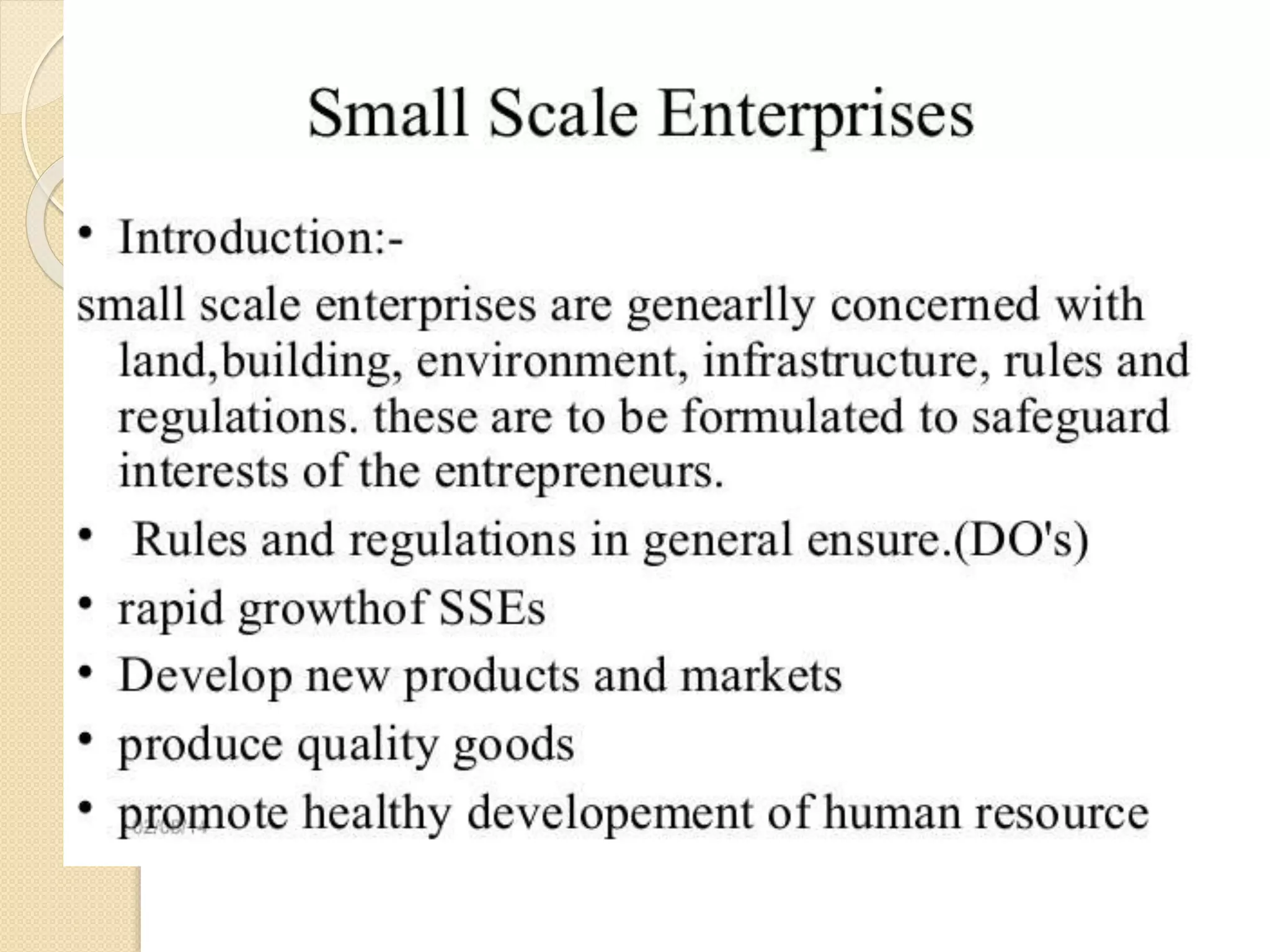 Management of small scale enterprise launching formalities and By Mr ...