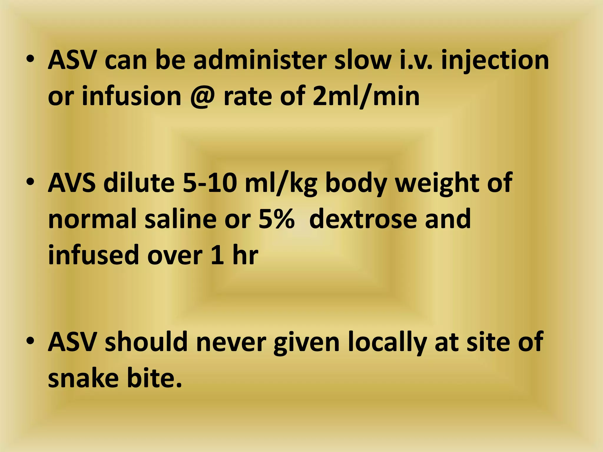 Management of snake bite | PPTX