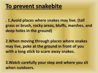 Management of snake bite | PPTX