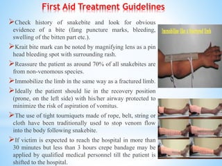 Management of snake bite | PPTX