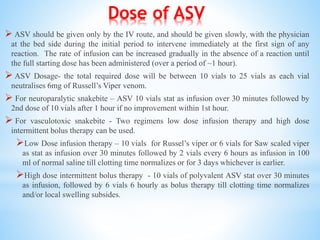 Management of snake bite | PPTX